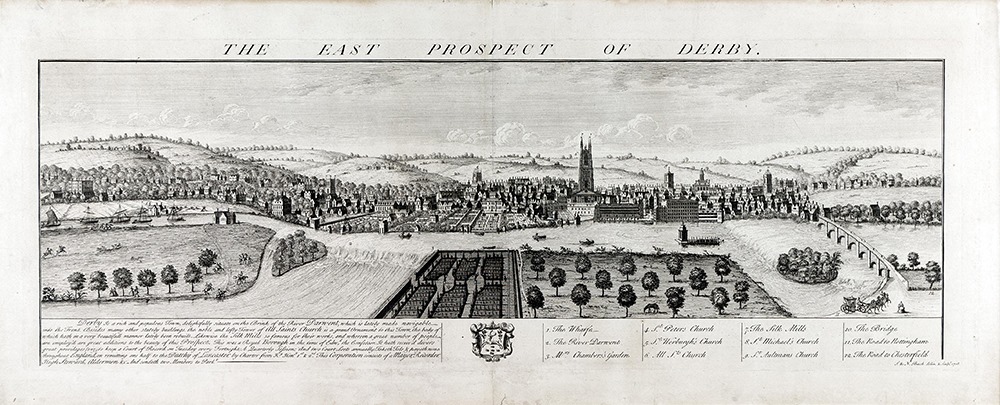 Derby 1745 - a view across the Derwent. - The History JarThe History Jar